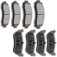 Amazon.com: AUTOMUTO Ceramic Discs Brake Pads Kits, Front Rear 8pcs Disc Brakes Pads Set fit for ...
