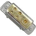 Amazon.com: 24K Real Gold Plating Power and Ground Distribution Block 1x4ga Input 4x8ga Output ...
