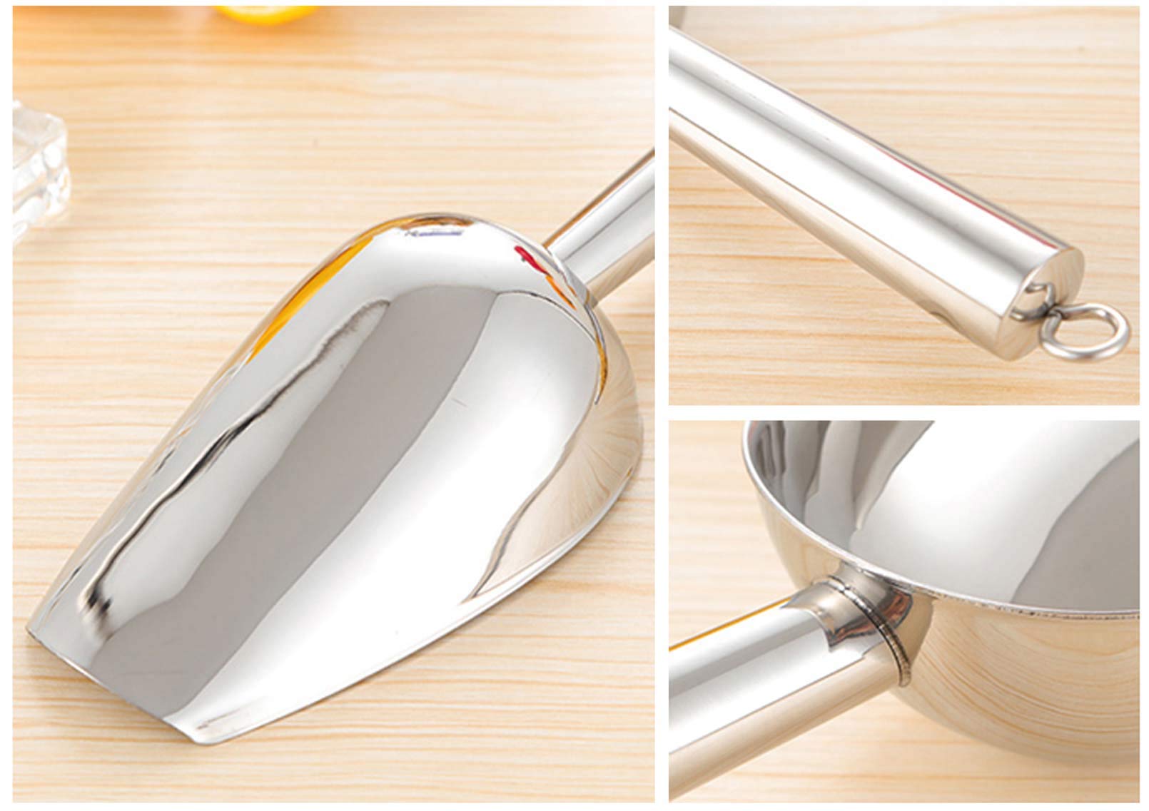 Ice Scoop 24 oz, Stainless Steel Big Large Scoop, for Sweet Food ...