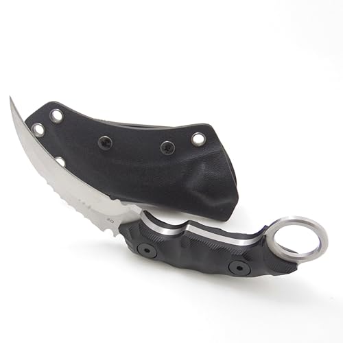 MASALONG Outdoor Survival claw Tactical teeth Knife Double edged sharp ...