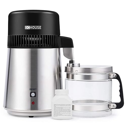 DC HOUSE Water Distiller 1 Gallon Distilled Water Machine, Stainless ...