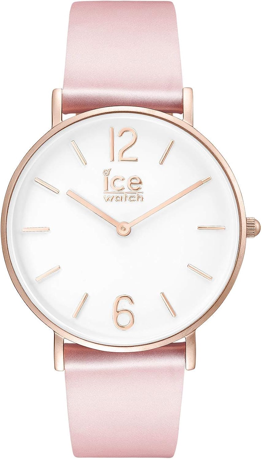 Ice-Watch - CITY tanner Pink Rose-Gold - Women's wristwatch with ...