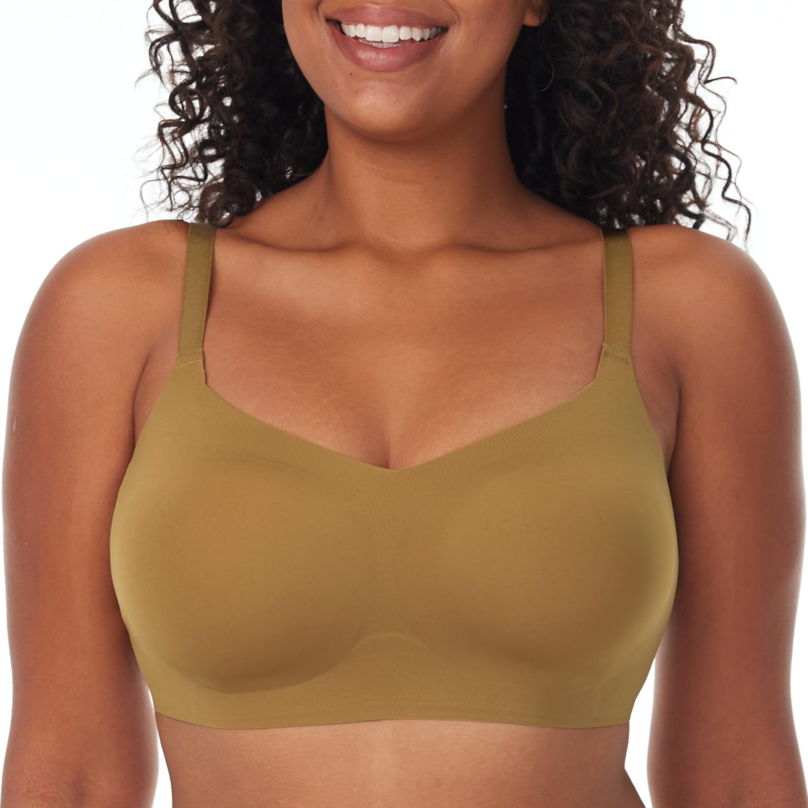 Momcozy Seamless Bras for Women, Invisible Square Neckline No Underwire Comfort Wireless ...