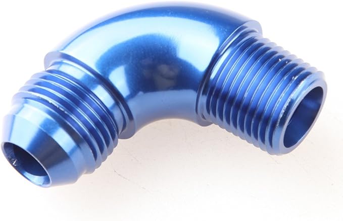 Amazon.com: 8AN AN8 Male To 3/8 NPT 90 Degree Full Flow Adapter Fitting ...