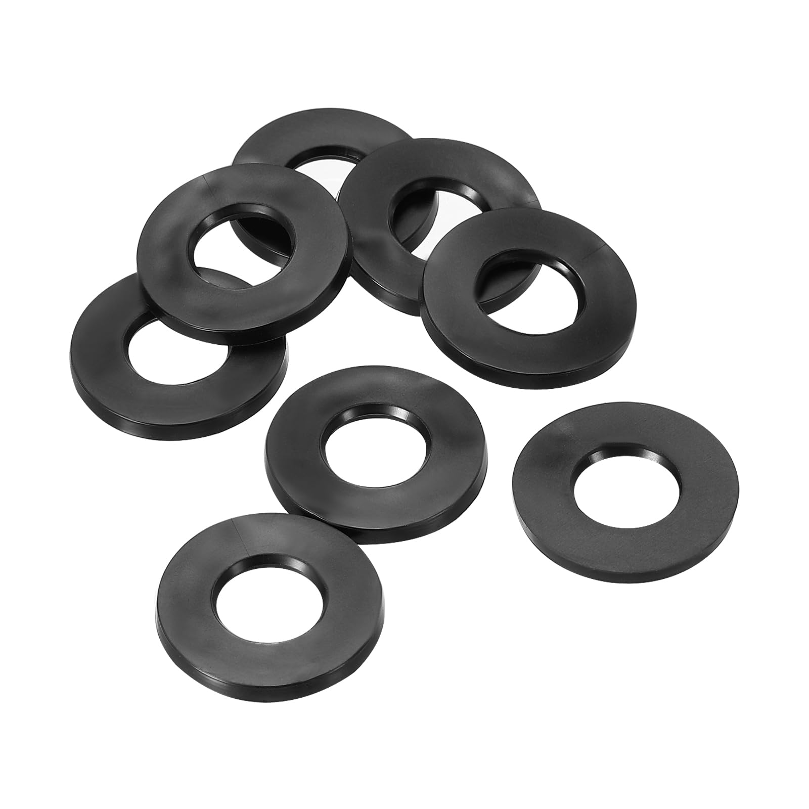 PATIKIL M12 Rubber Flat Washer, 8 Pack 12mm ID 24mm OD 3mm Thick ...