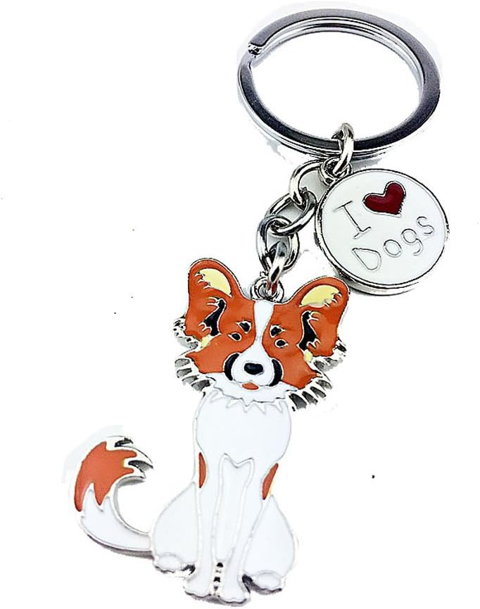 ZoonPark® Dog Key-ring Keychain,Lovely Cute Small Dog Puppy Keychain ...