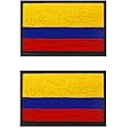 Amazon.com: 2 PCS Colombia Columbia Flag Patch Patches, Tactical ...