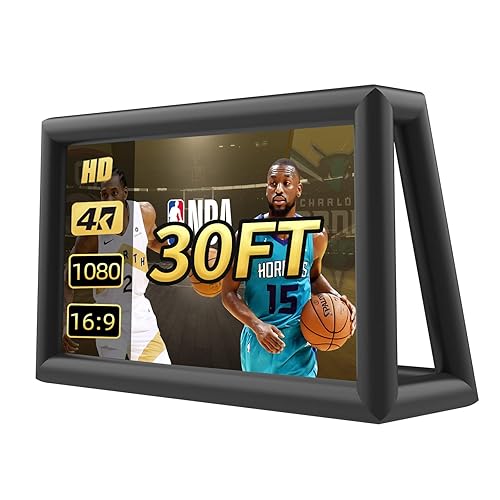 PPXIA Inflatable Movie Screen 30ft Outdoor Projector Screen with Air ...