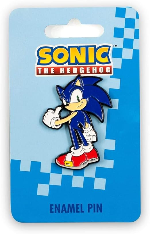 Sonic The Hedgehog Sonic Enamel Collector Pin: Amazon.co.uk: Toys & Games