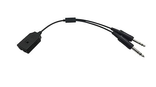Crystal Pilot Dual 3.5 mm Adapter for Aircraft intercom (General ...