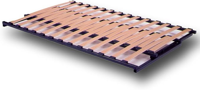 Promo - Extendable slatted bed frame. 27 slats. Dark blue. 84cm to ...