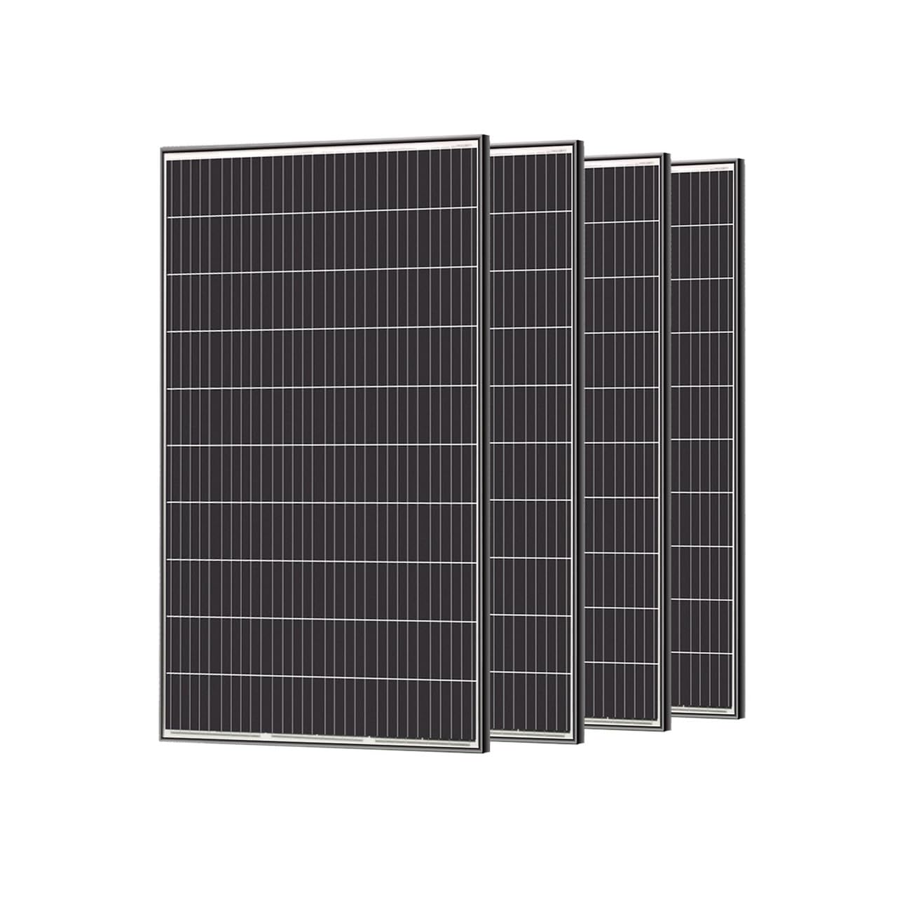 Renogy Bifacial 4pcs 320 Watt Solar Panels 12/24 Volt Monocrystalline ...