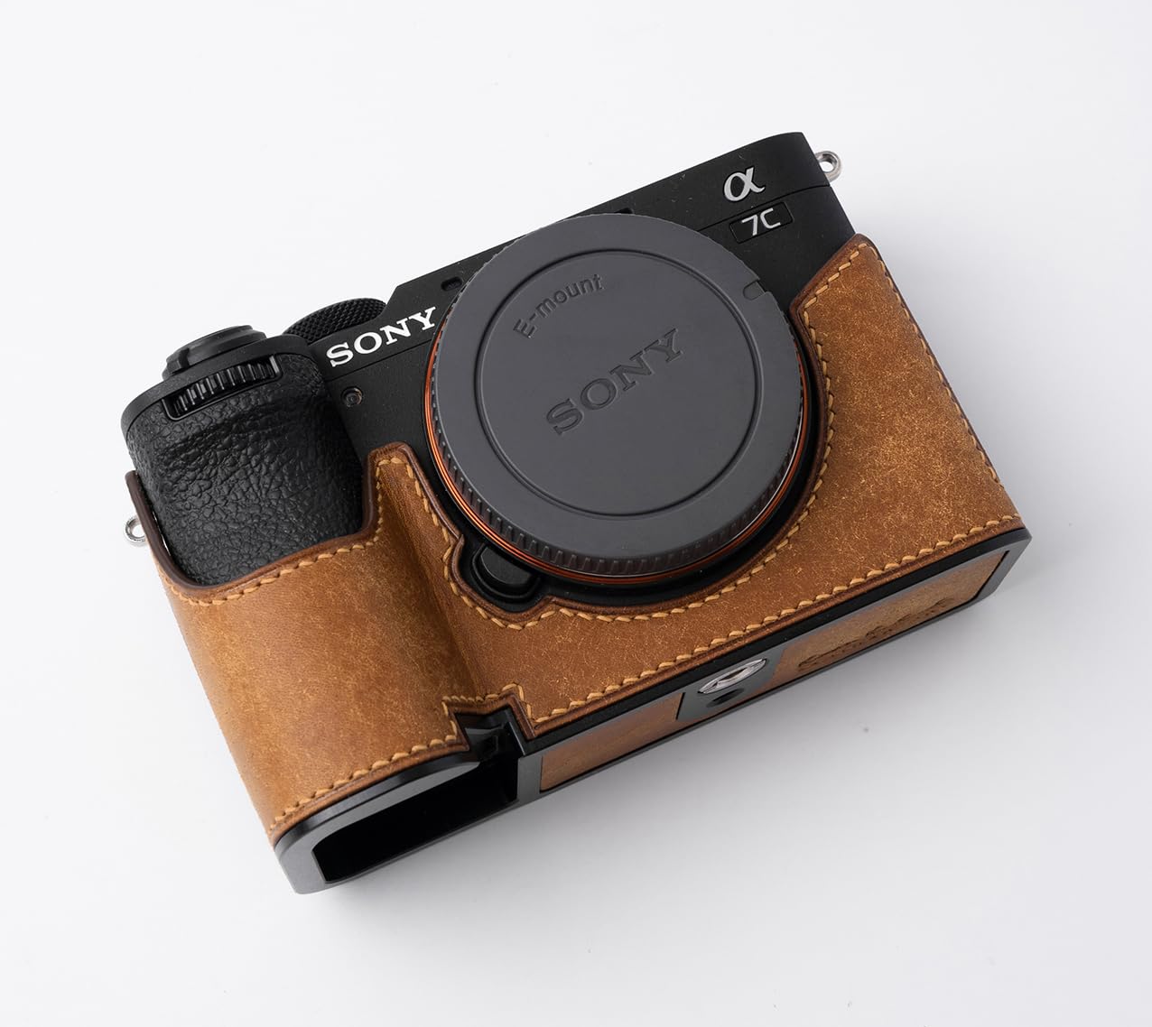 Mua Iborrys - Camera Specialized Genuine Leather Half Case for Sony A7C ...