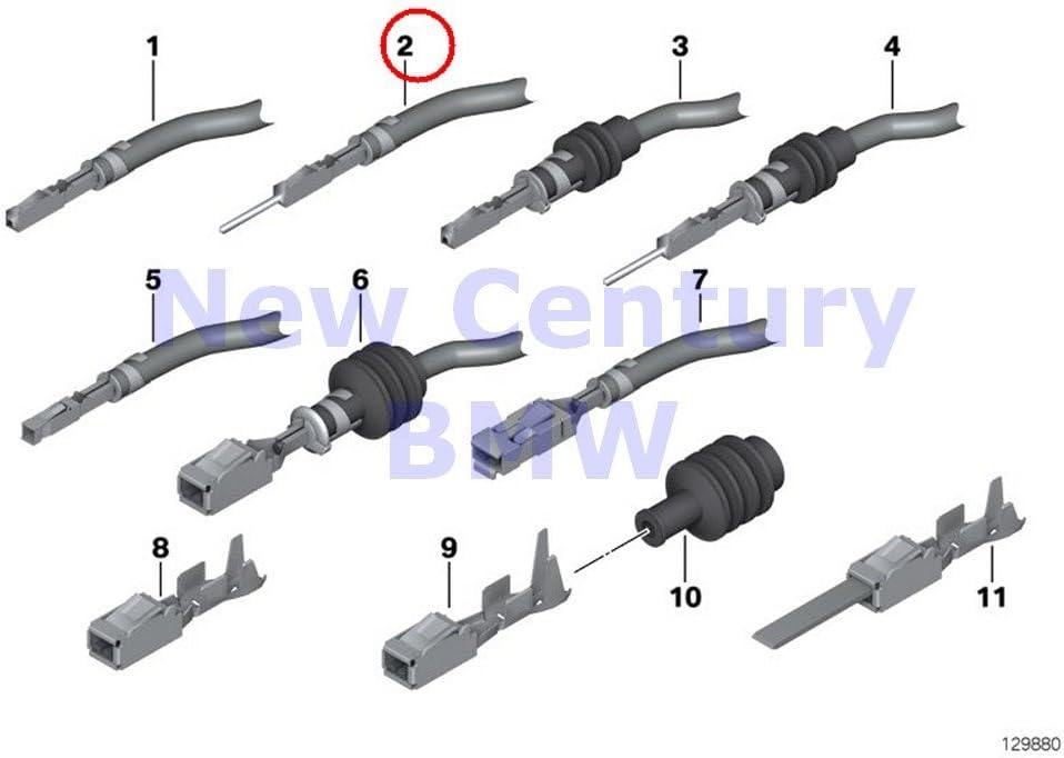 BMW Genuine Pin Contacts Elo Socket/Pin Terminals Pin-Contact 0.75MM ...