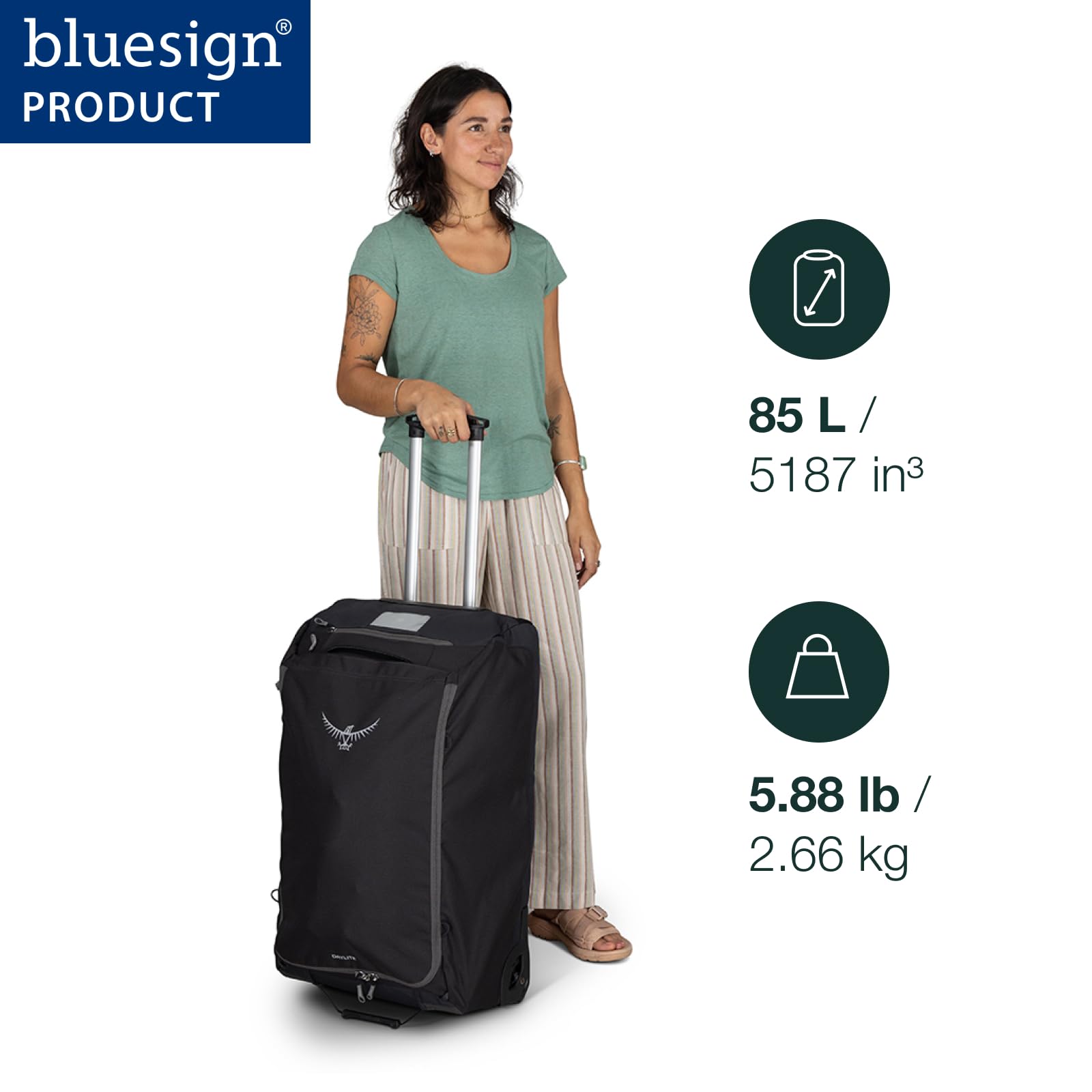 Osprey Daylite 85L Wheeled Duffel Bag, Black on Galleon Philippines