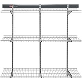 Amazon.com: Rubbermaid Fasttrack Rail Storage 36"x12" 3-Shelf Kit, 350 lbs. Per Shelf, for Home ...