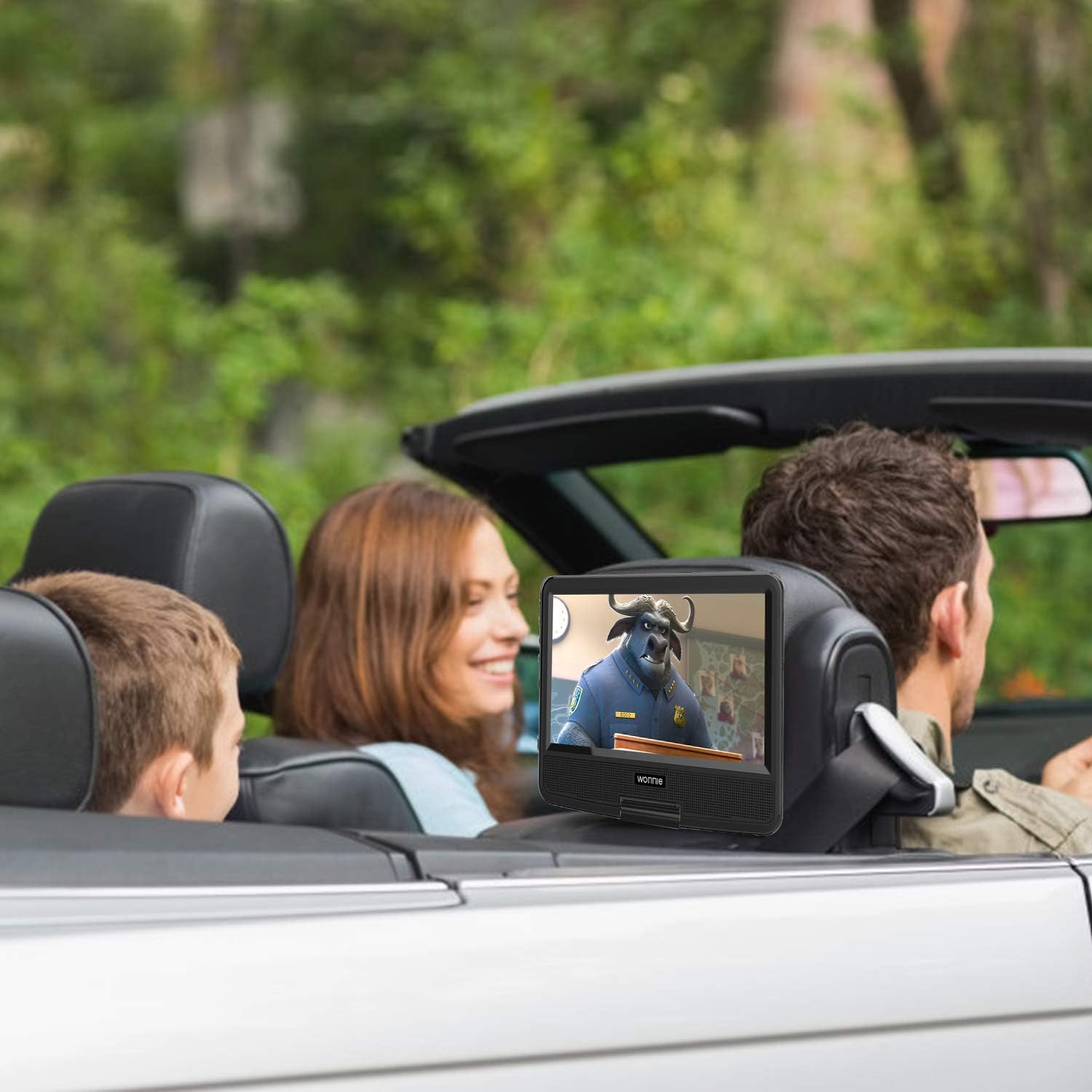 WONNIE Portable DVD player, 7.5” DVDs Player for Kids and Car, Swivel ...