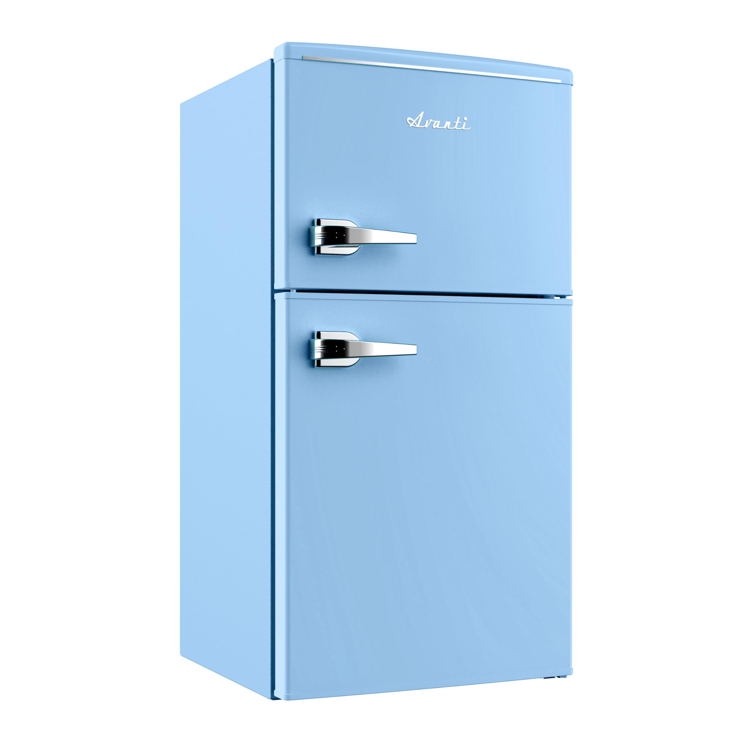 Avanti Mini Fridge with Freezer Retro Design Compact Refrigerator for ...