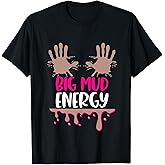 Amazon.com: Mud Run Team Women Big Mud Energy Mud Race Muddy Handprints ...