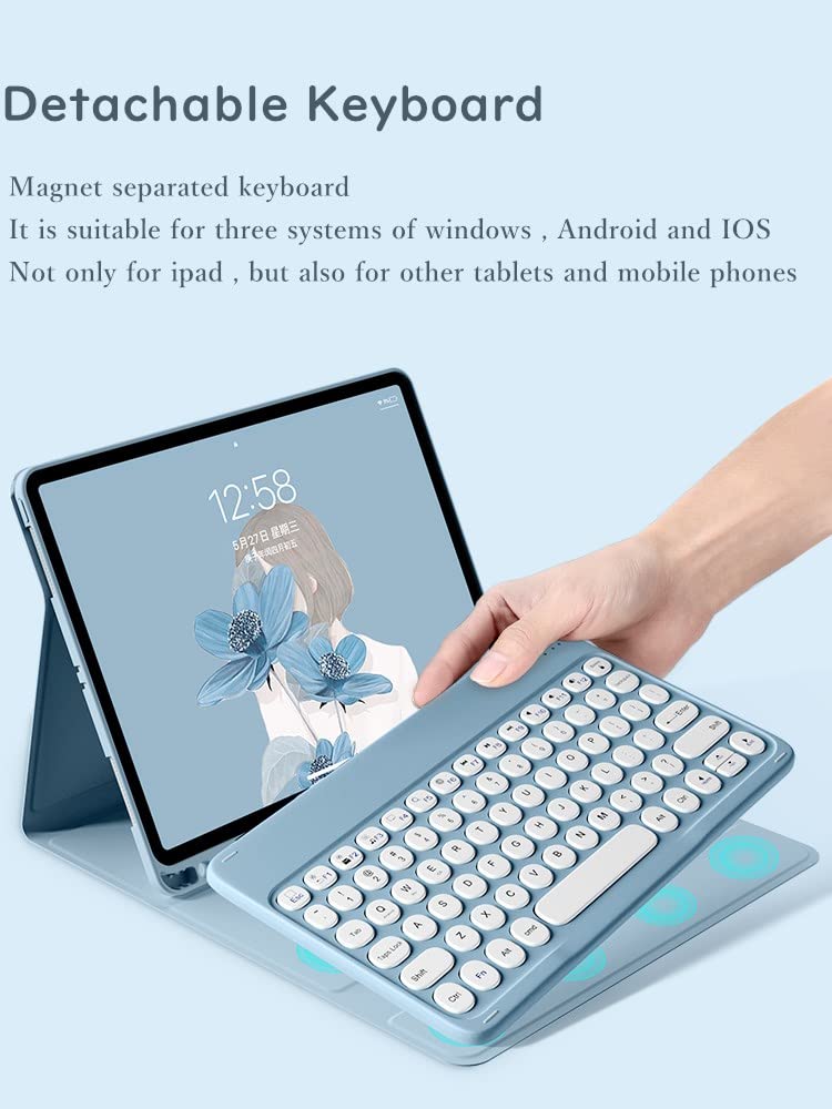 Mua iPad Mini 6th Generation 2021 8.3 inch Keyboard Case Cute Round Key ...