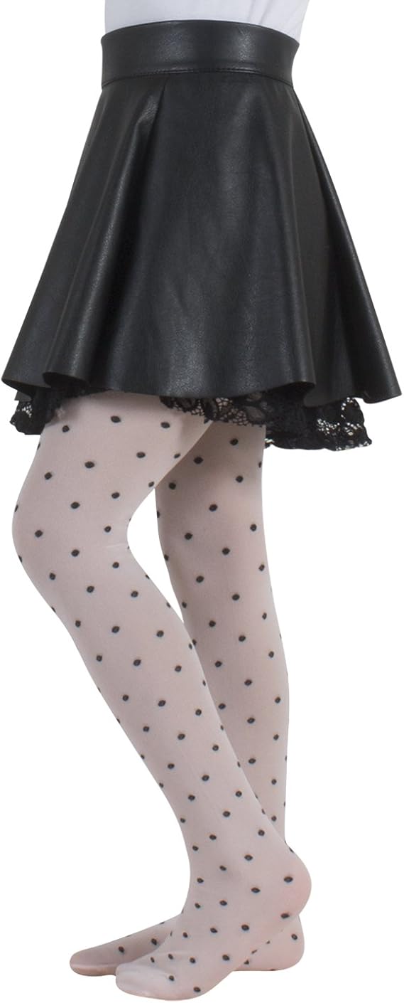 COLLANTS POUR FILLES A POIS | COLLANTS ROSES AVEC POIS NOIRS | 40 DEN ...