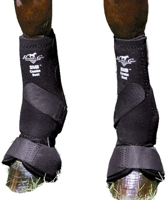 Professionals Choice Equine SMB Combo Front Boot, Pair (Medium, Black ...