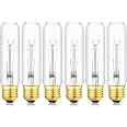 BUBYVV 25 Watt T10 Clear Tubular Incandescent Light Bulb, Vintage Style ...
