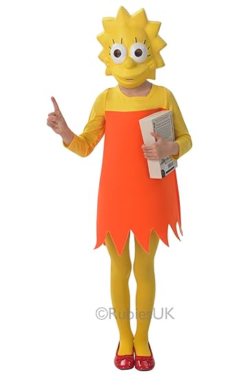Rubie's Official Lisa Simpson Fancy Dress Costume: Amazon.co.uk: Toys ...