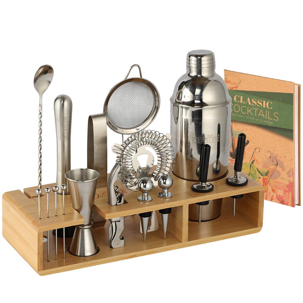 Mua 23-Piece Mixology Bar Kit Cocktail Shaker Set - Bartender Kit with ...