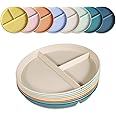 Amazon.com | Divided Plates for Adults (8 Packs), Unbreakable Portion ...