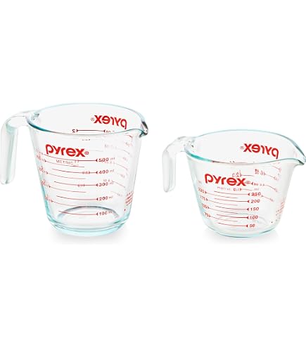 Pyrex Measuring Set Pyrex 2-Piece Glass Measuring Cup Set - 1-Cup And 2 ...