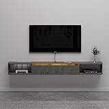 Amazon.com: Bixiaomei Floating TV Stand, 47'' Wall Mounted ...