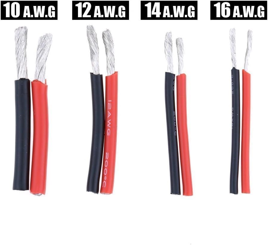 AGGER 16 Gauge Electrical Wire Silicone Wire Cable High Temperature ...