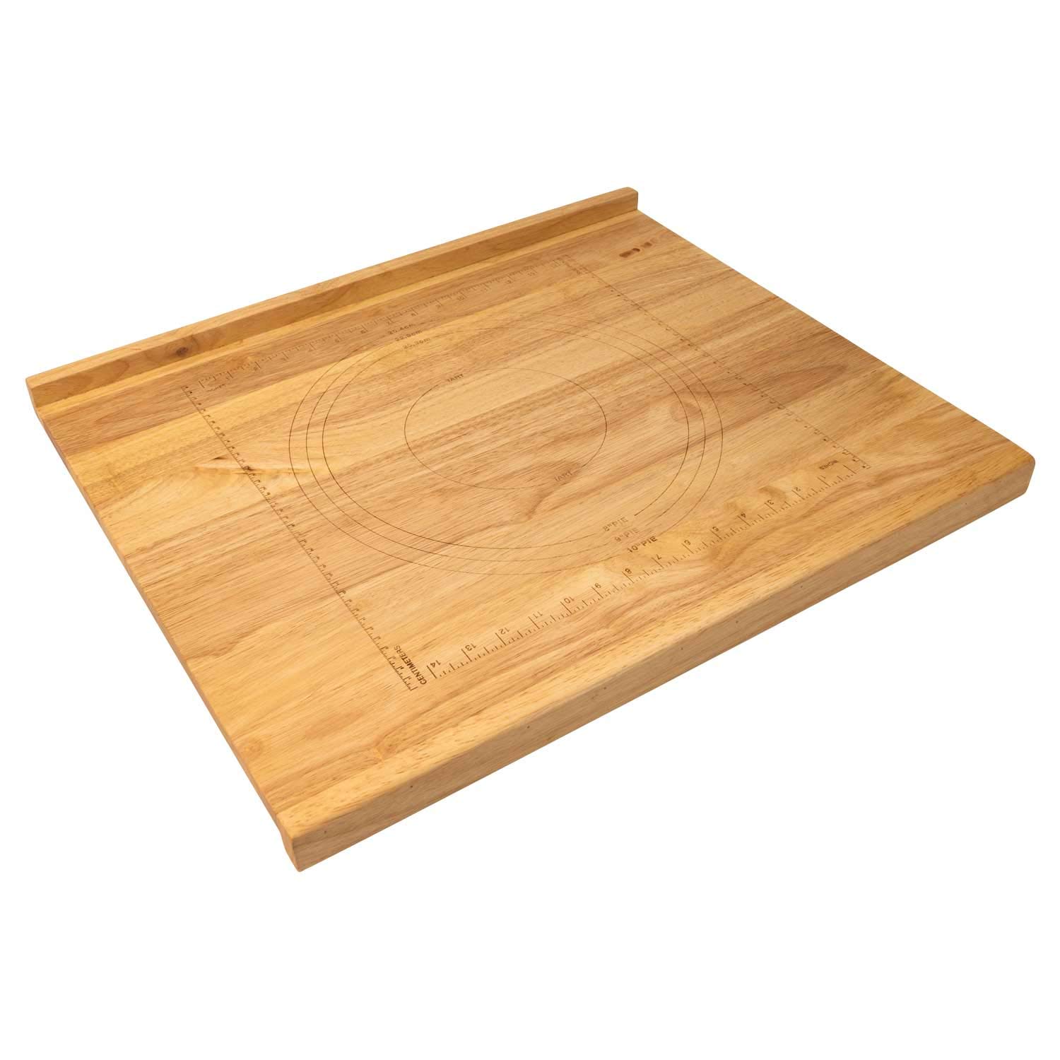 Zelancio Reversible Wooden Pastry Board - 24" x 20" Pastry Board with ...