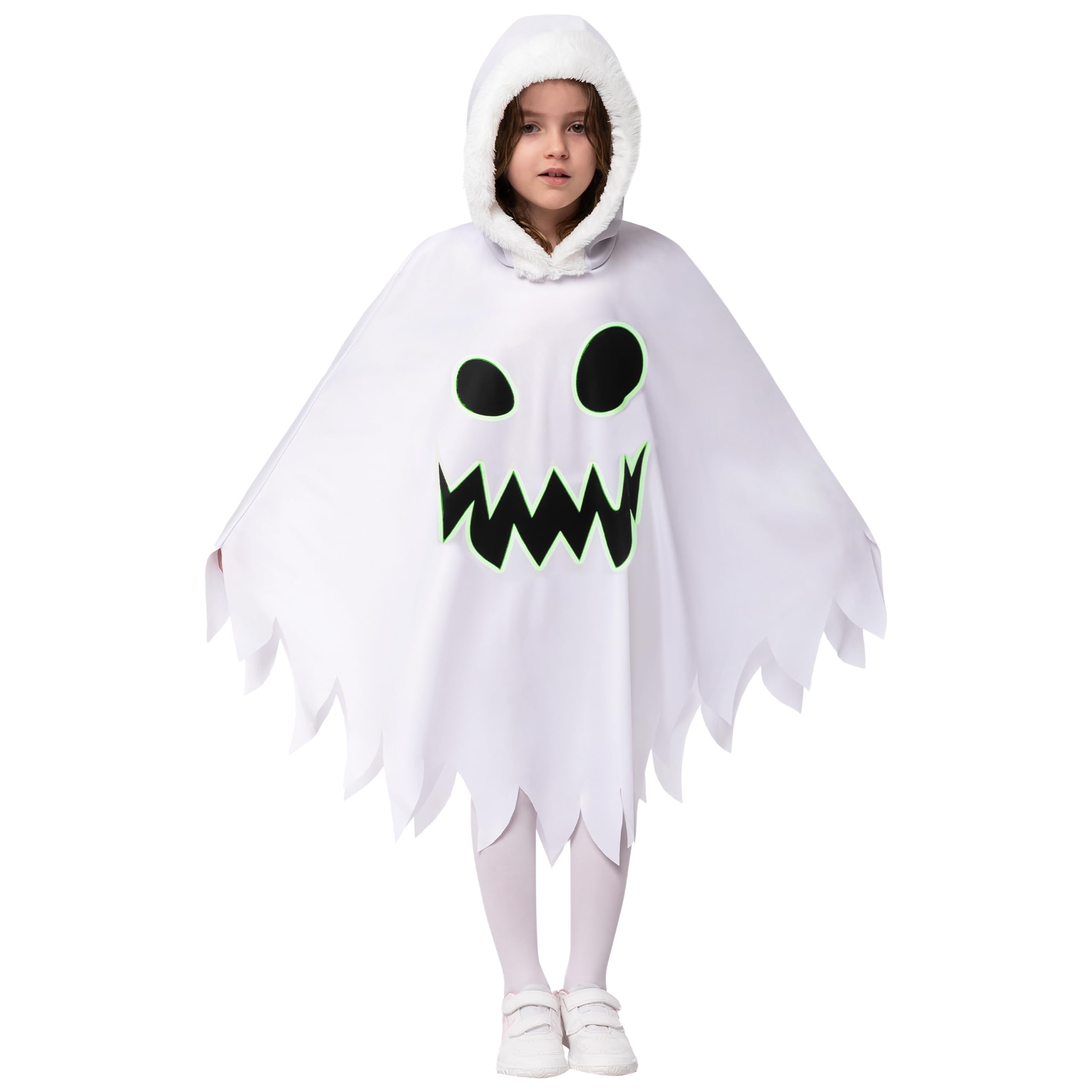 Spooktacular Creations Child Scary Smiling Ghost Costume Dress with ...