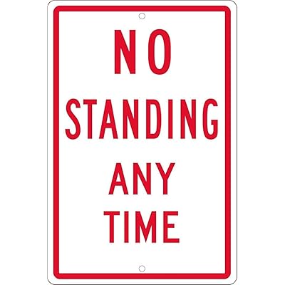 Buy Metal Road Sign NO Standing Anytime Sign All Purpose tin No Parking ...