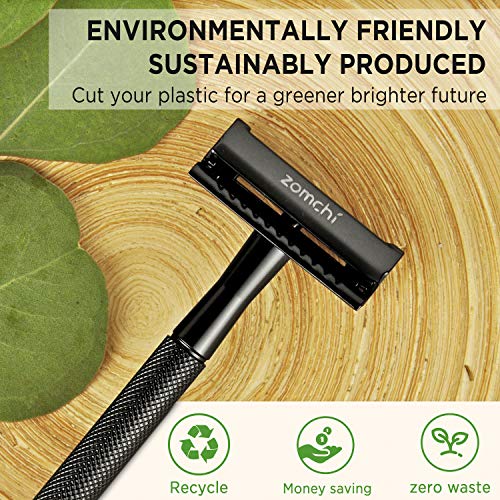 Butterfly Open Razors for Men or Women, Safety Razor with 5 Blades ...