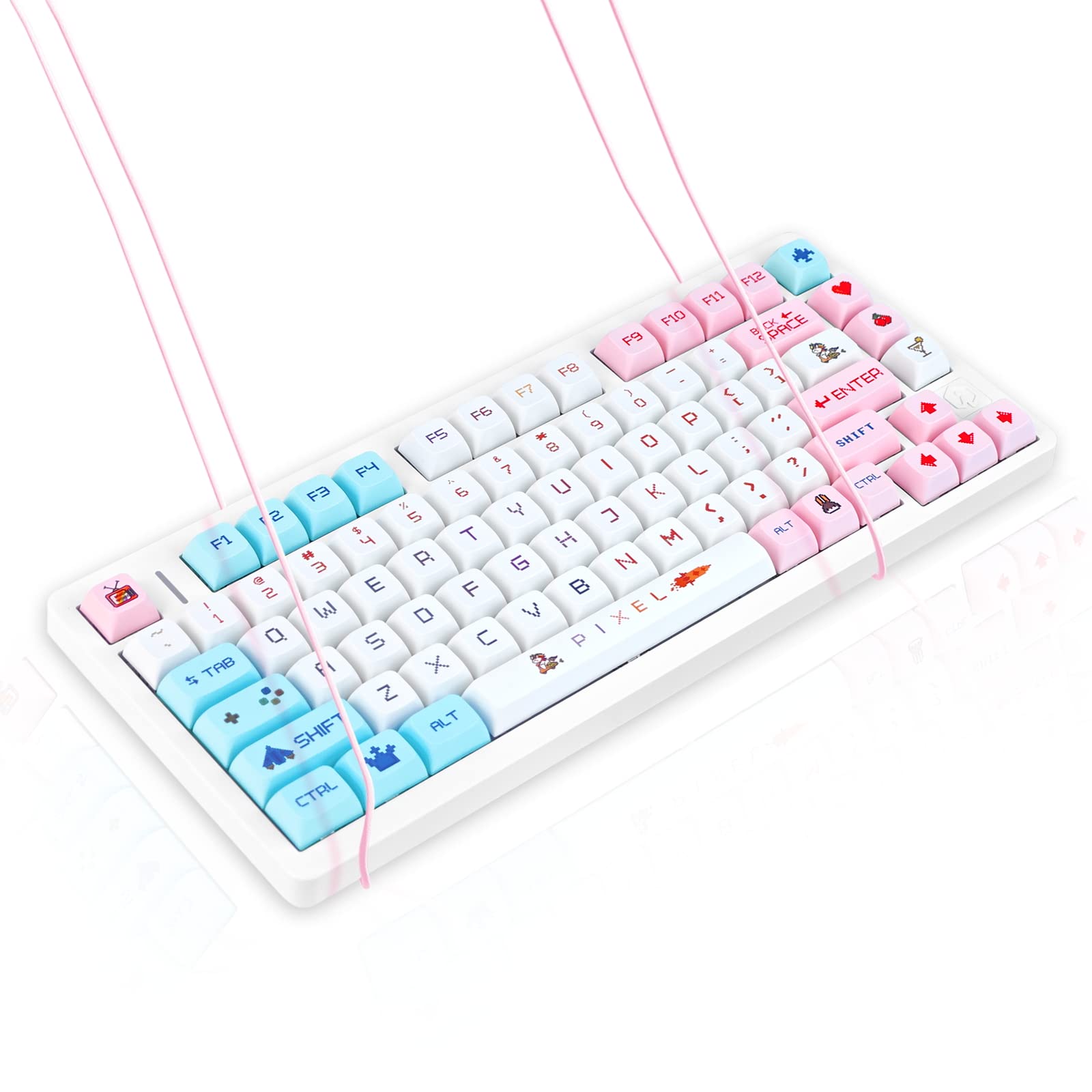 Mua 125 Keys Dye Sub PBT Keycaps Set, Custom XDA Profile Keycaps, Pixel ...