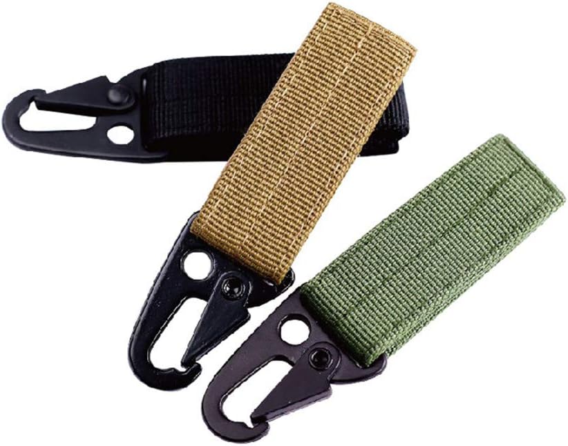 2 Pack Tactical Gear Clip, Nylon Key Ring Holder or Tactical Belt ...
