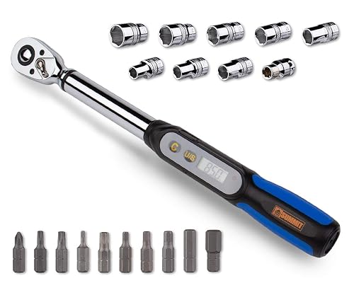 Summit Tools 3/8 inch Digital Torque Wrench, 2.2-62.7 ft-lbs Torque ...