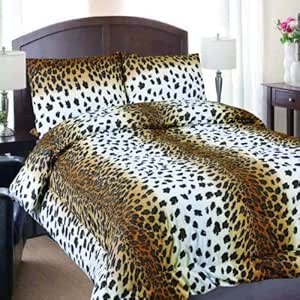 Amazon.com: LEOPARD SKIN - 800 Count Microfiber Sheet Set - QUEEN: Home ...