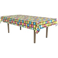 Amazon.com: Beistle Disco Tablecover, 54” x 108” – Plastic Table Cloth ...