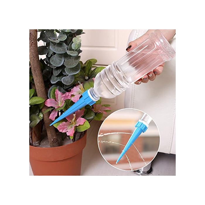 CRESHION Automatic Garden Cone Watering Spike, 4 PCS Plant Flower ...