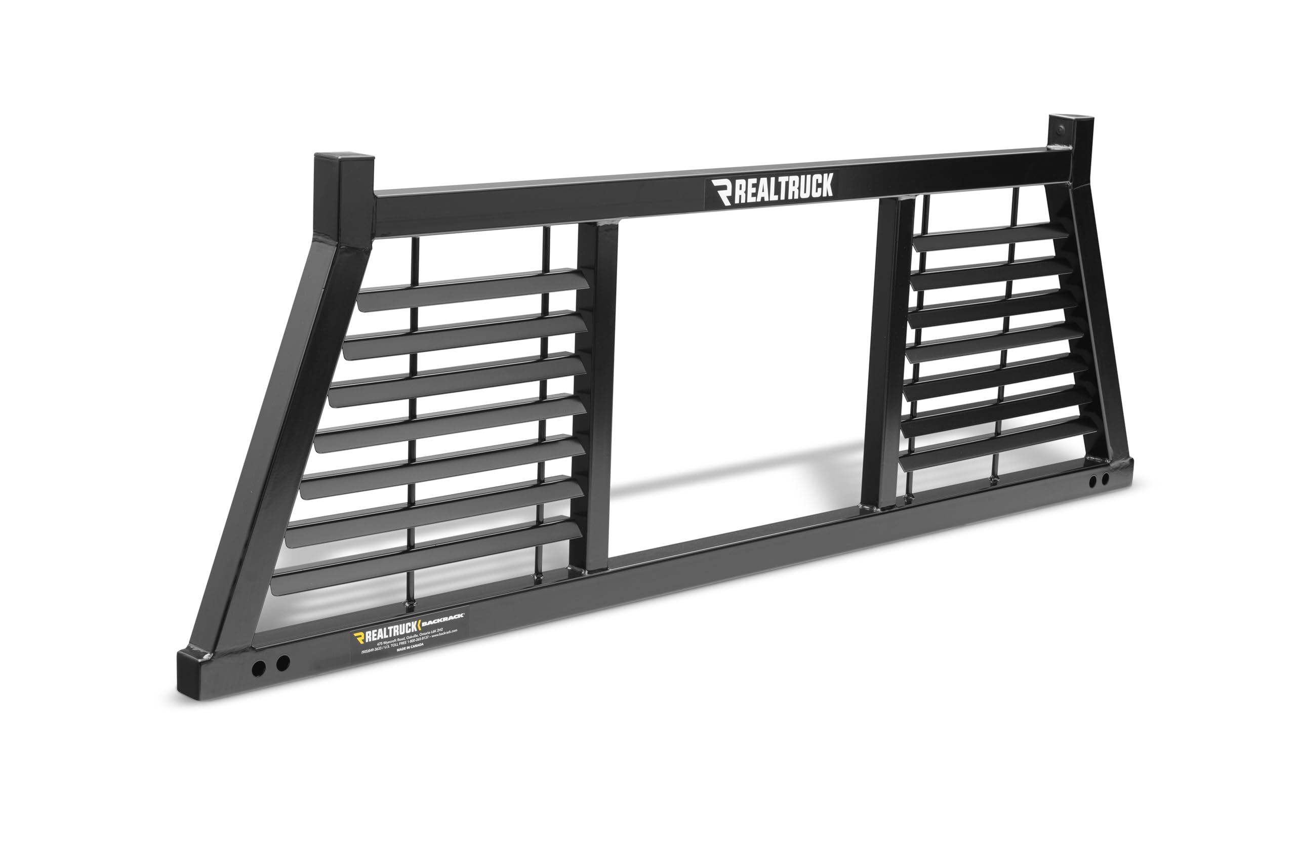 RealTruck Backrack Half Louvered Rack Frame Only | Black, No Drill ...