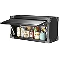 Amazon.com: Aobabo Metal Wall Storage Cabinet with Up-Flip Door, Small ...