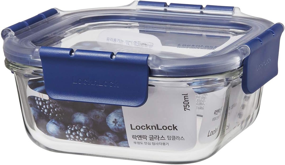 Lock & Lock LBG224 Glass Food Storage Container 750ML: Amazon.in: Home ...