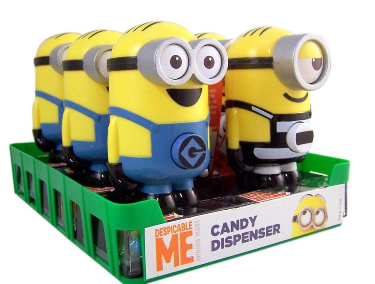 Despicable Me 3 Minions Candy Dispensers With Candy Pieces (Case Of 6 ...