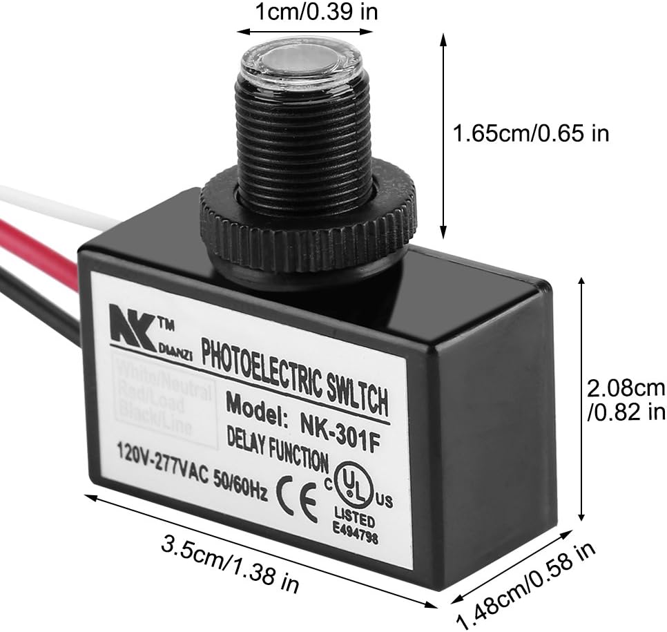 120-277V Dusk to Dawn Sensor Photoelectric Switch Light Photocell ...