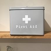 Harbour Housewares Industrial First Aid Box - Vintage Style 2-Tier ...