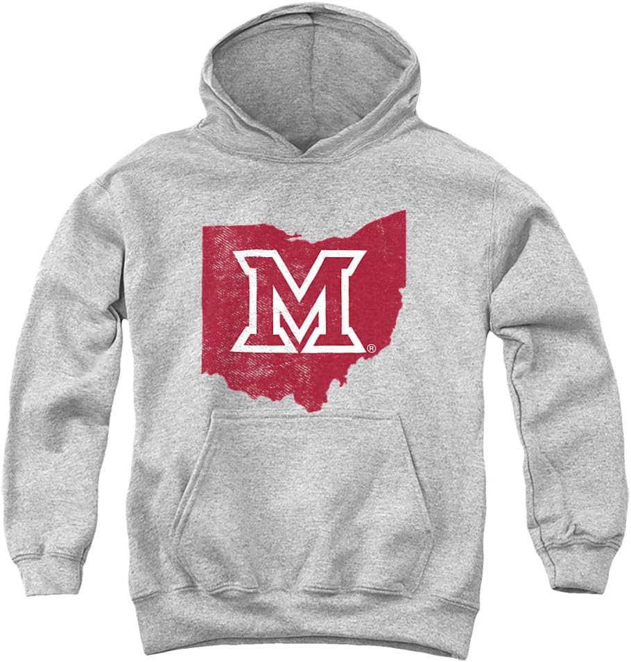 Miami University Official Ohio Unisex Youth Pull-Over Hoodie, Athletic ...